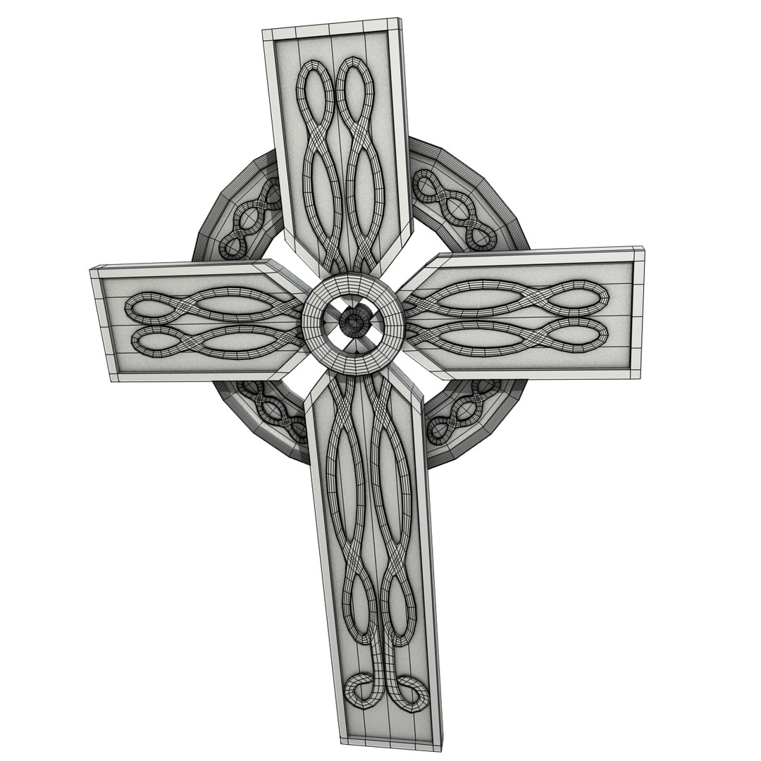 3d Model Unique Cross