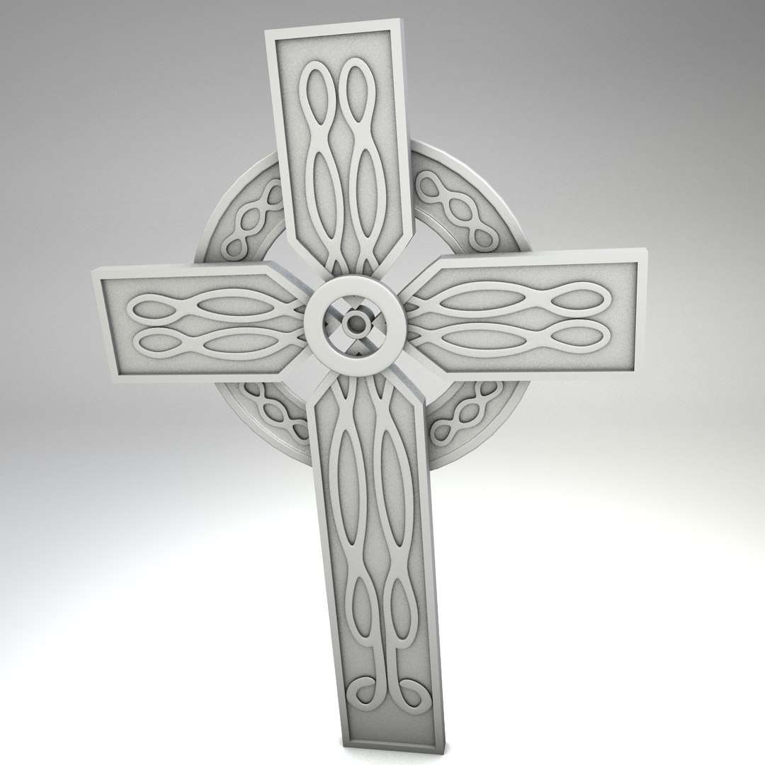 3d Model Unique Cross