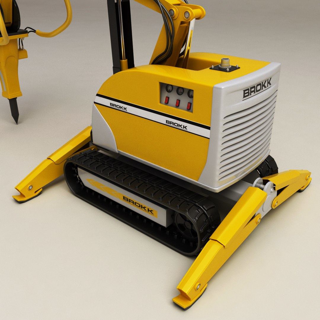 3ds Max Brokk Remote Controlled Demolition