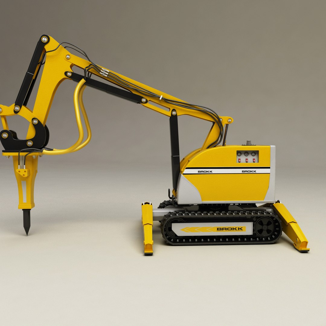 3ds Max Brokk Remote Controlled Demolition