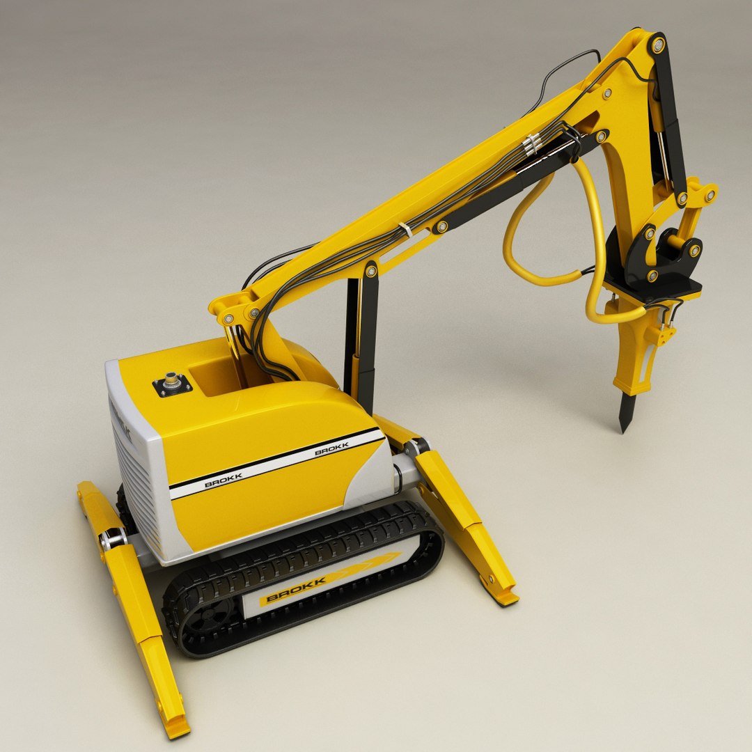 3ds Max Brokk Remote Controlled Demolition