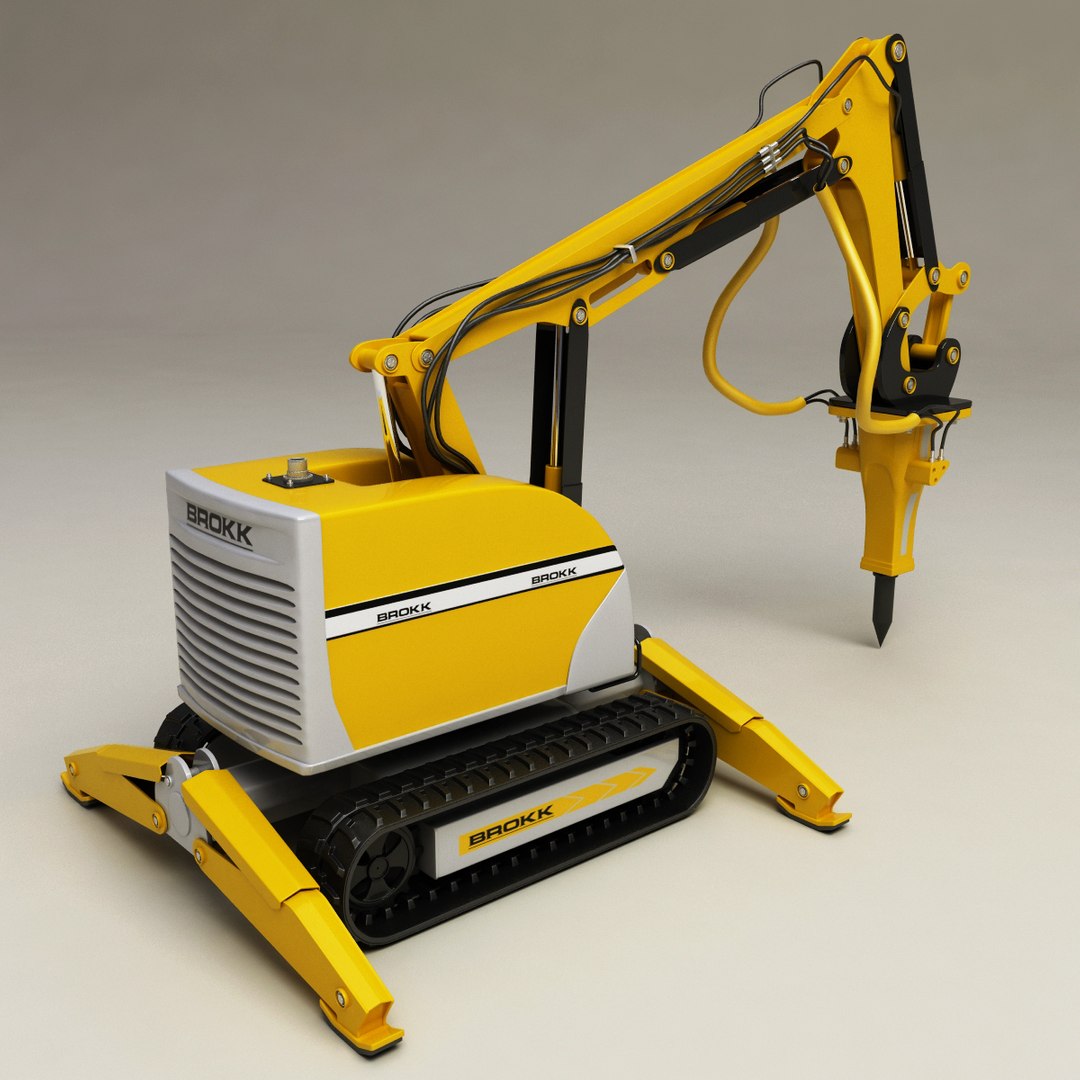 3ds Max Brokk Remote Controlled Demolition