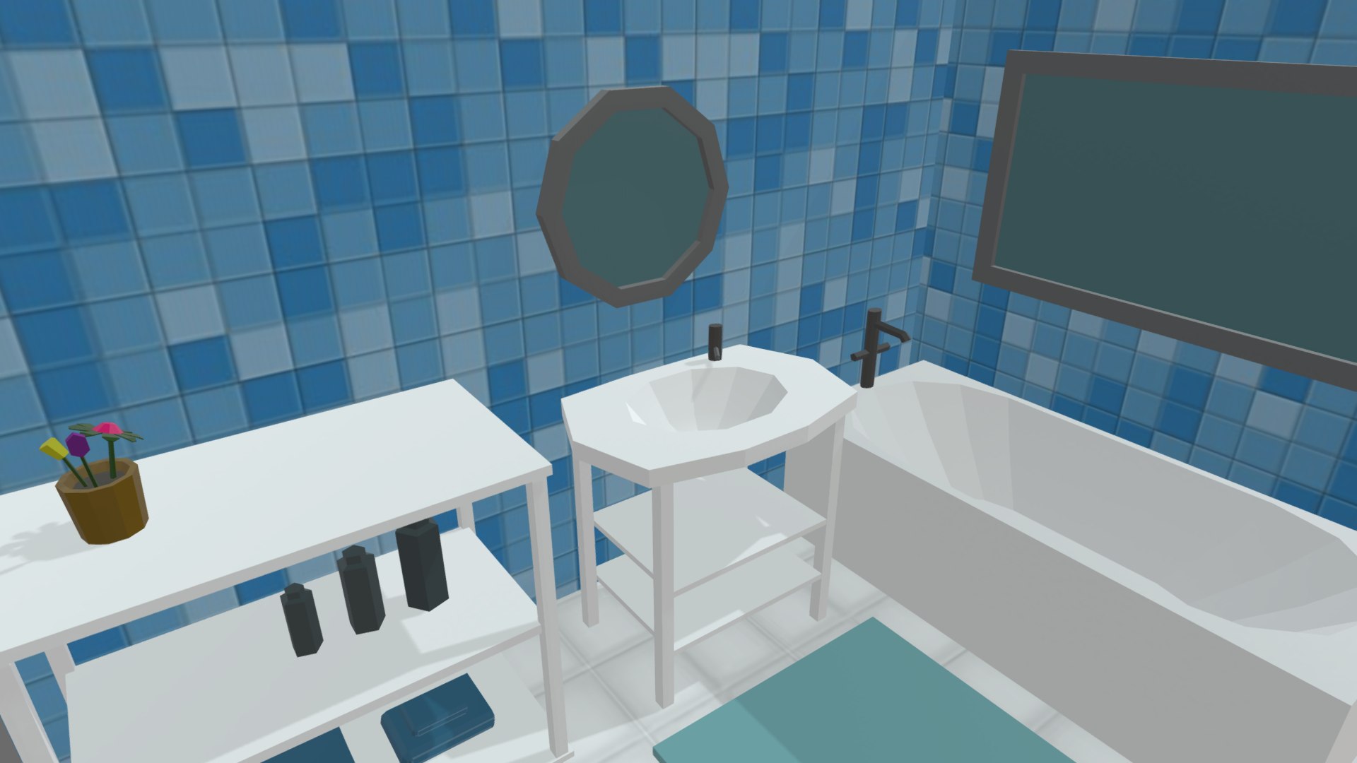 Low Poly Bathroom Pack 01 Model - TurboSquid 2083470