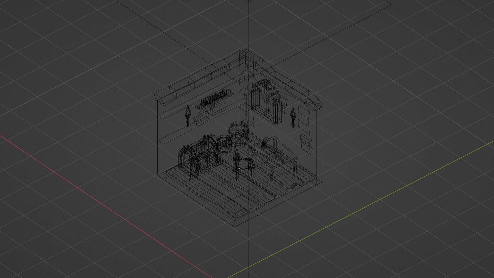 Medieval Study Room Isometric Low Poly 3D Model 3D Model - TurboSquid ...