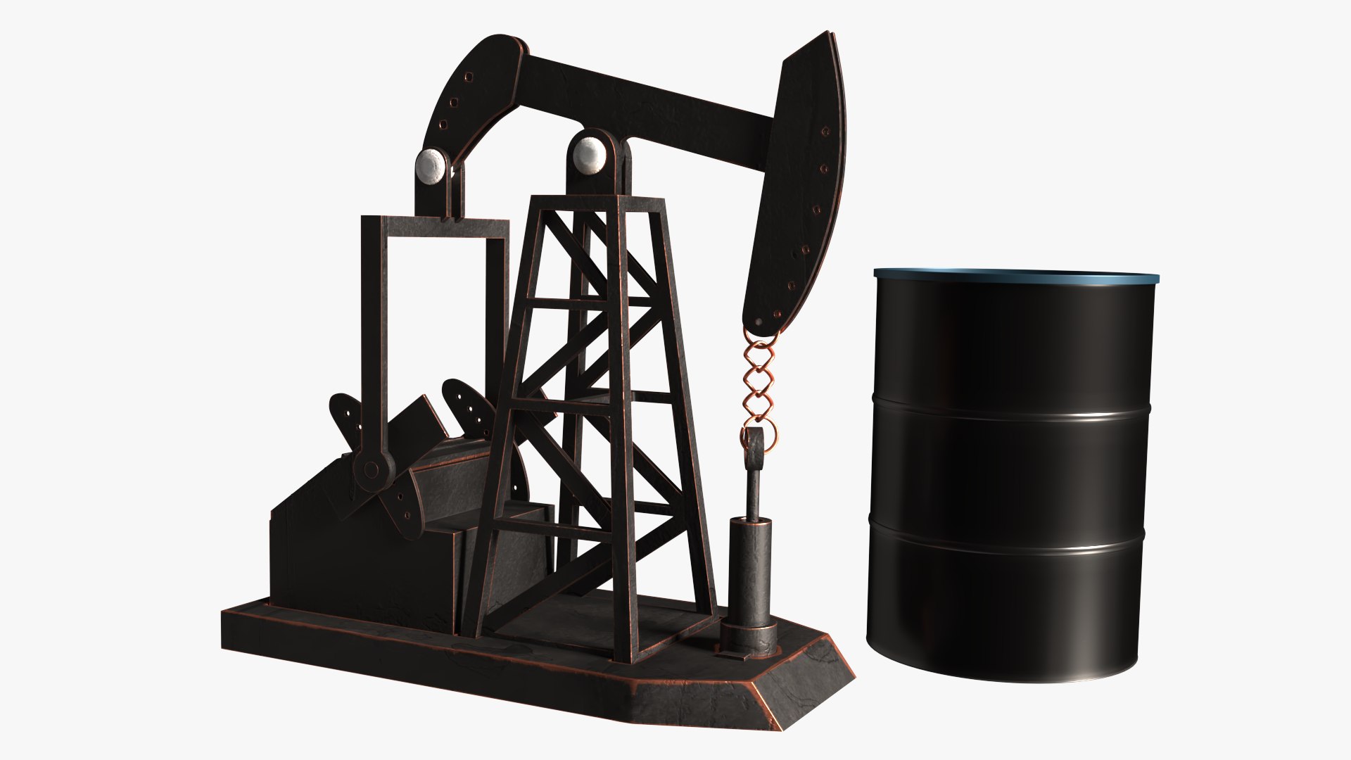 3D Oil Rig Miniature Model - TurboSquid 2104584