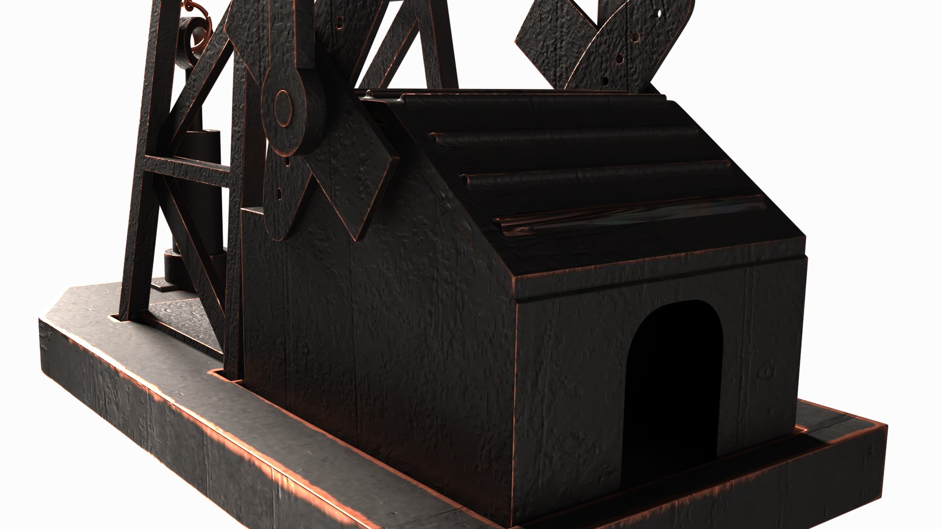 3D Oil Rig Miniature Model - TurboSquid 2104584