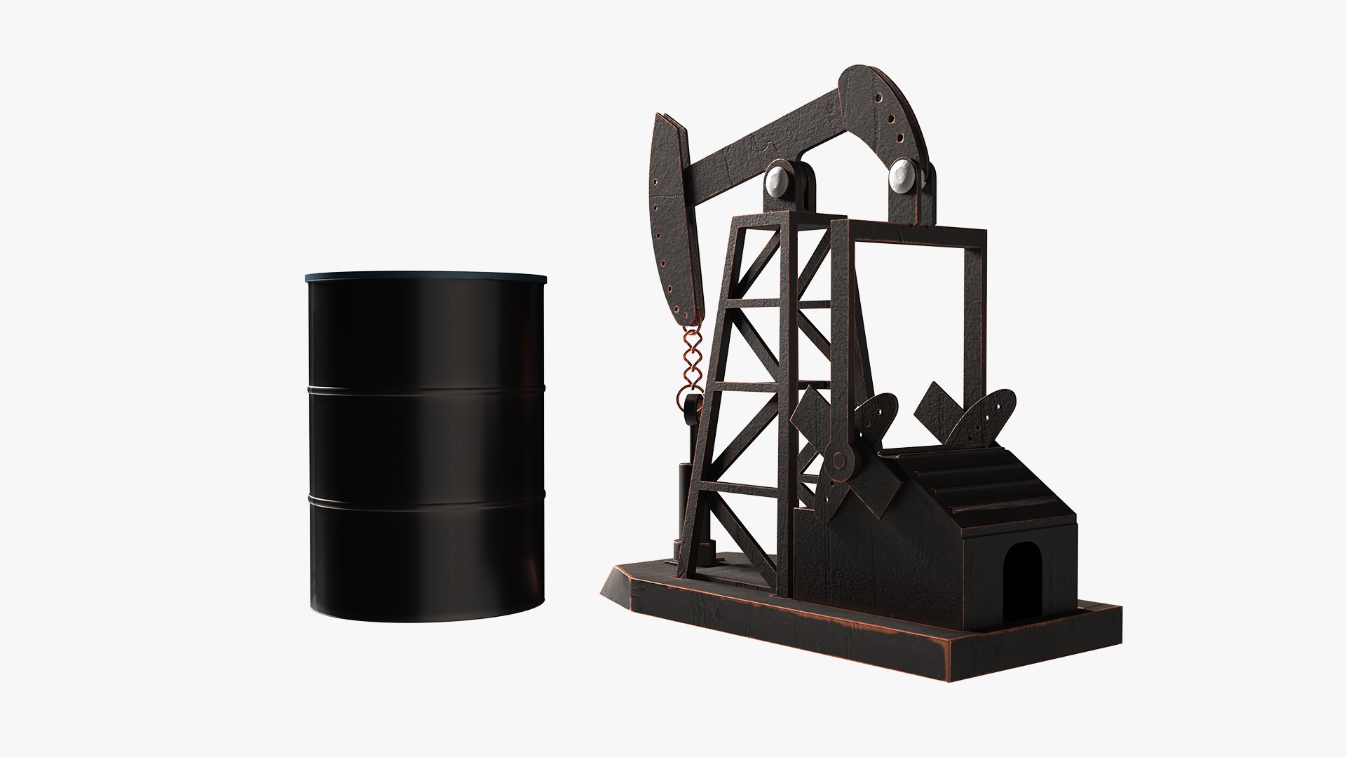 3D Oil Rig Miniature Model - TurboSquid 2104584