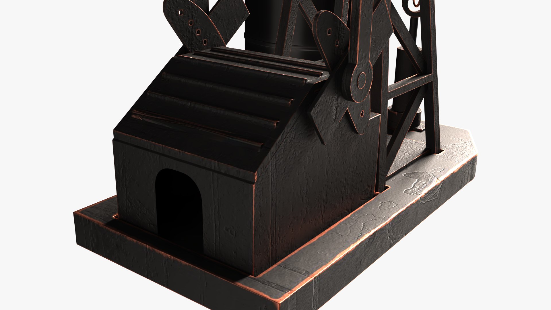 3D Oil Rig Miniature Model - TurboSquid 2104584