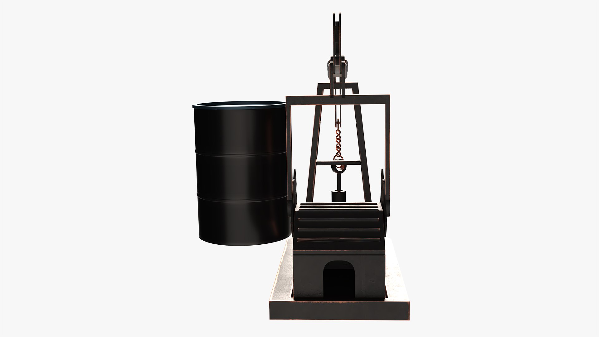 3D Oil Rig Miniature Model - TurboSquid 2104584