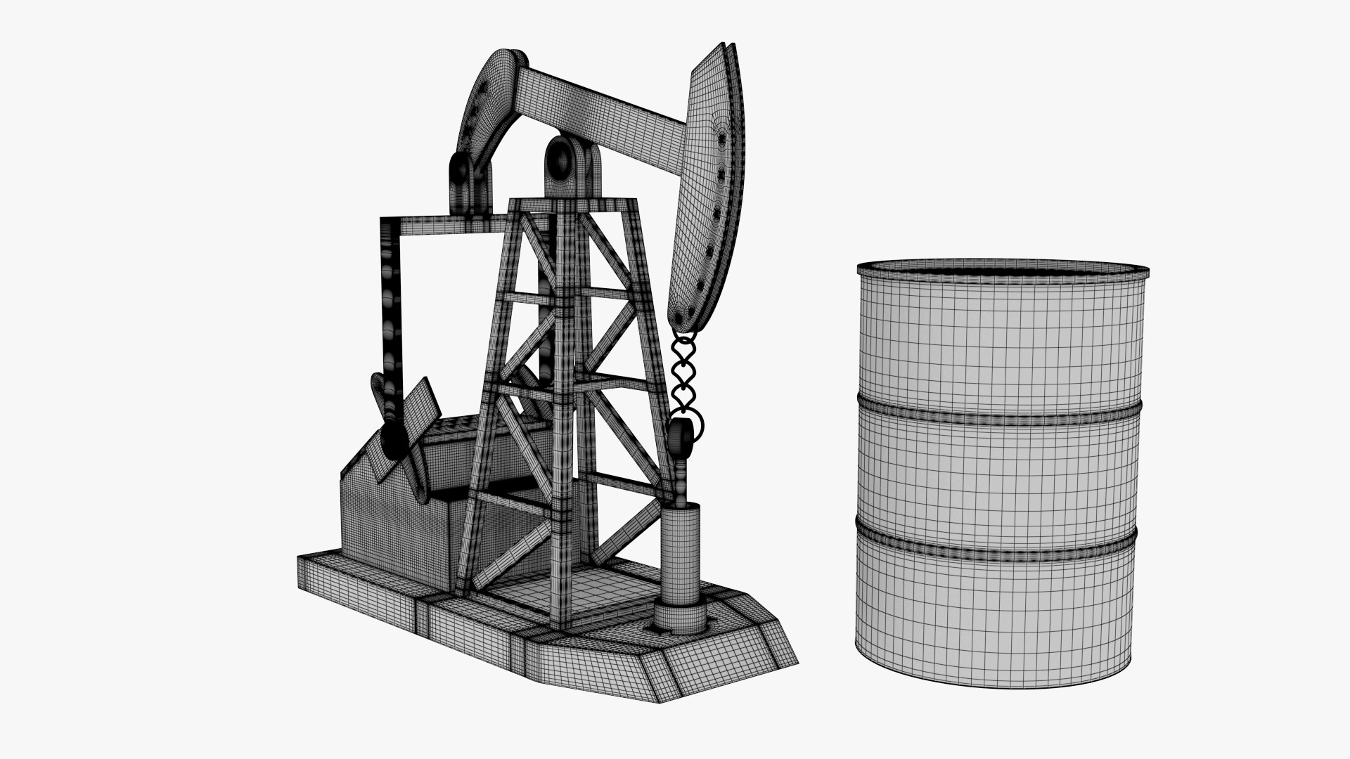 3D Oil Rig Miniature model - TurboSquid 2104584