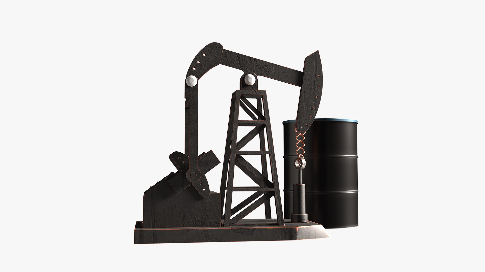 3D Oil Rig Miniature Model - TurboSquid 2104584