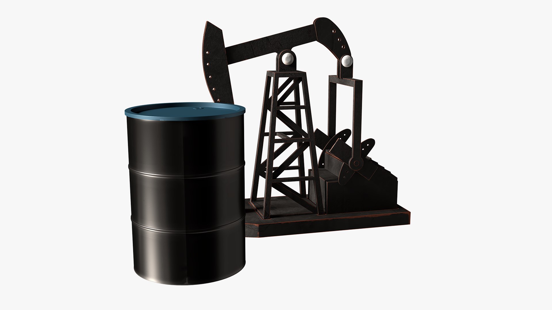 3D Oil Rig Miniature Model - TurboSquid 2104584