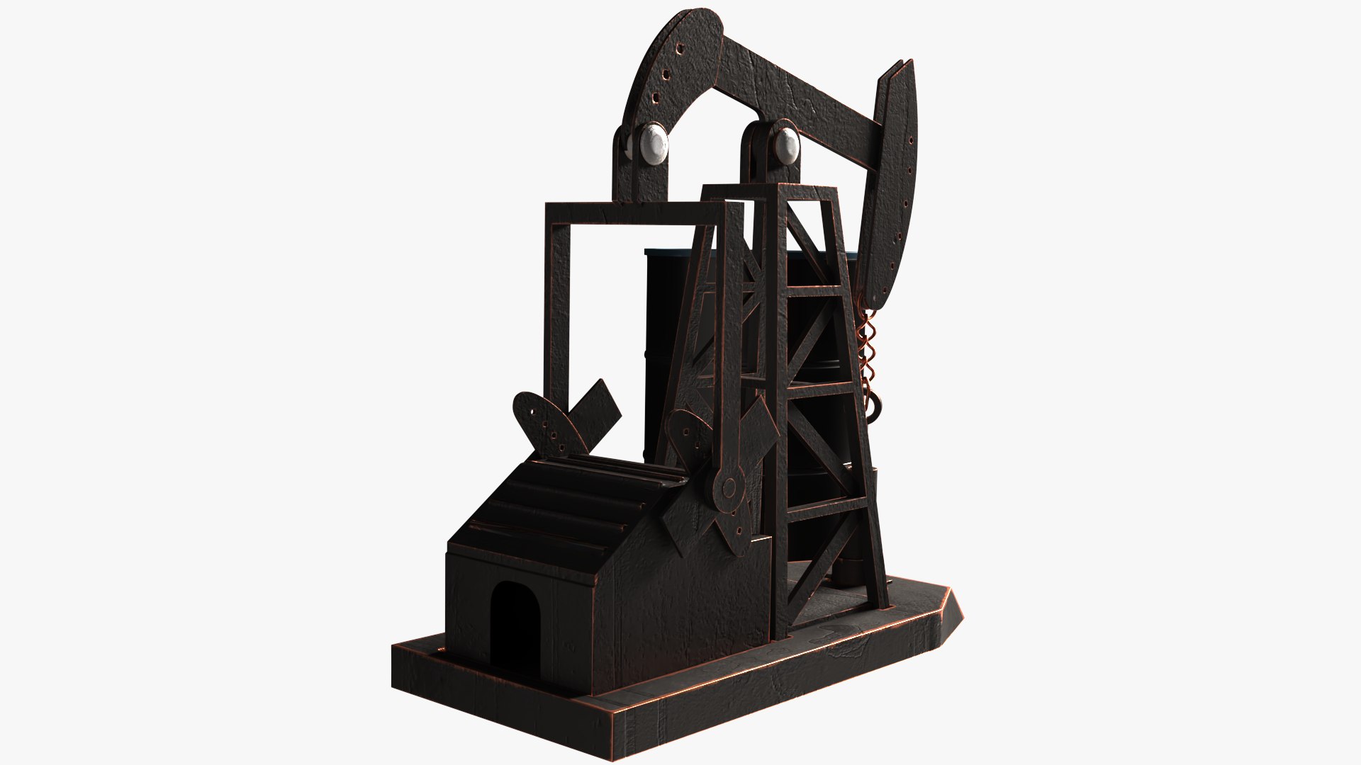 3D Oil Rig Miniature Model - TurboSquid 2104584