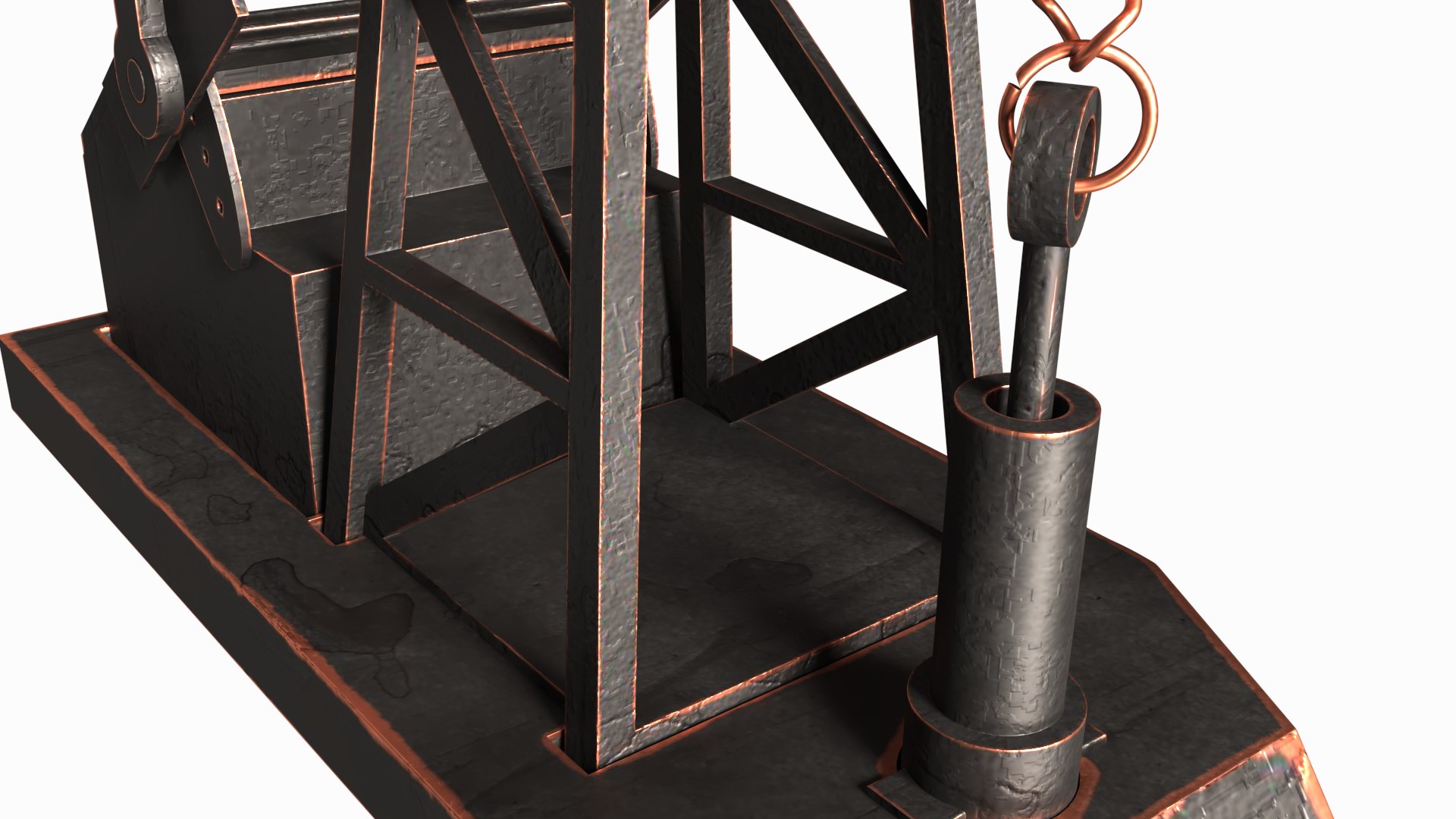 3D Oil Rig Miniature Model - TurboSquid 2104584