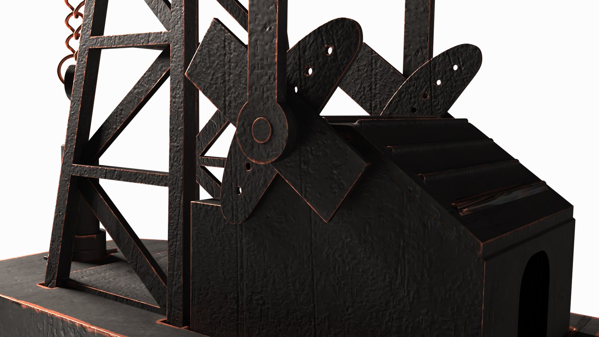 3D Oil Rig Miniature Model - TurboSquid 2104584