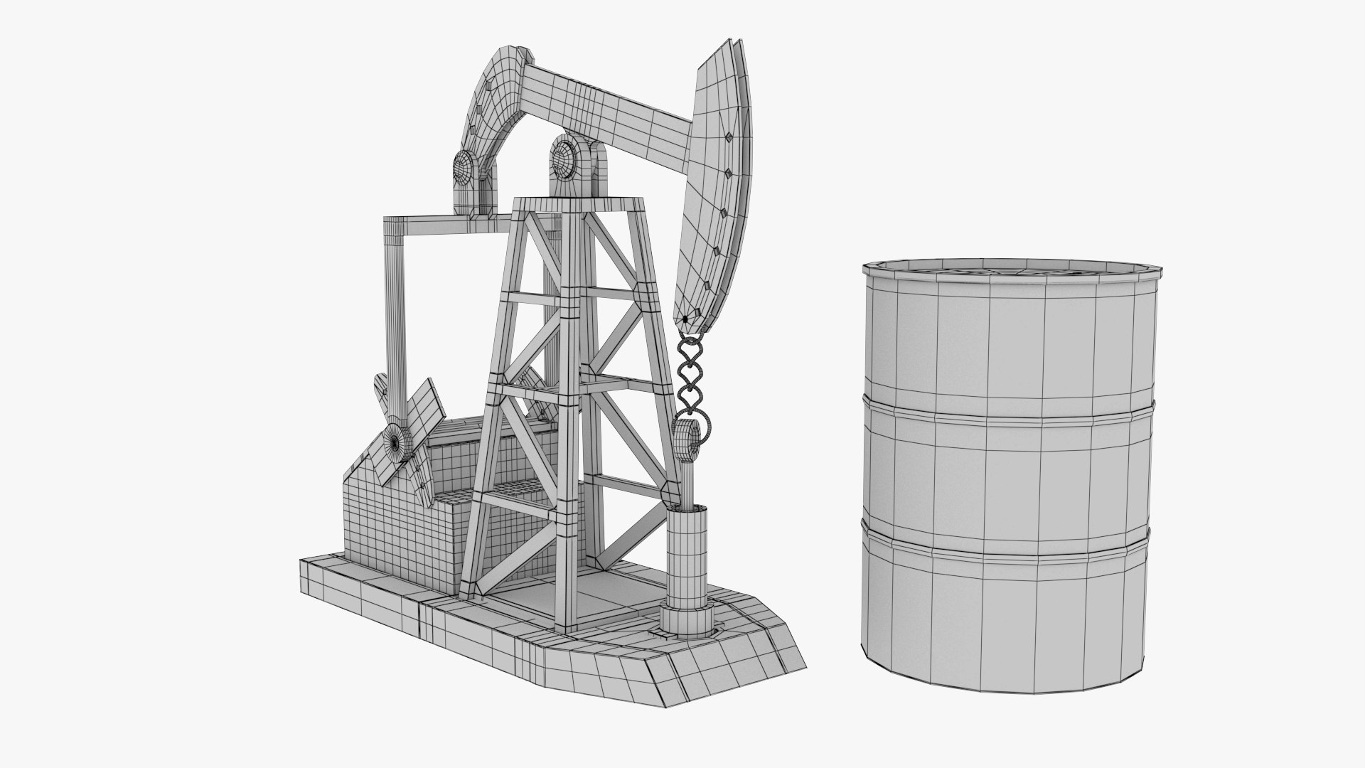 3D Oil Rig Miniature model - TurboSquid 2104584