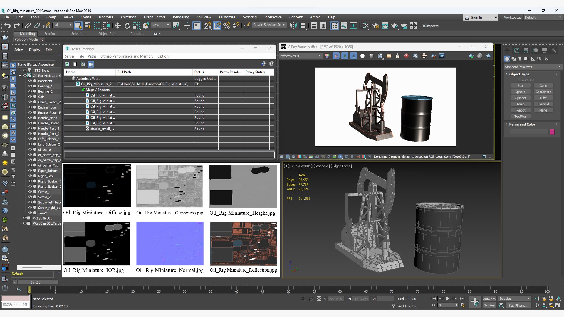 3D Oil Rig Miniature Model - TurboSquid 2104584