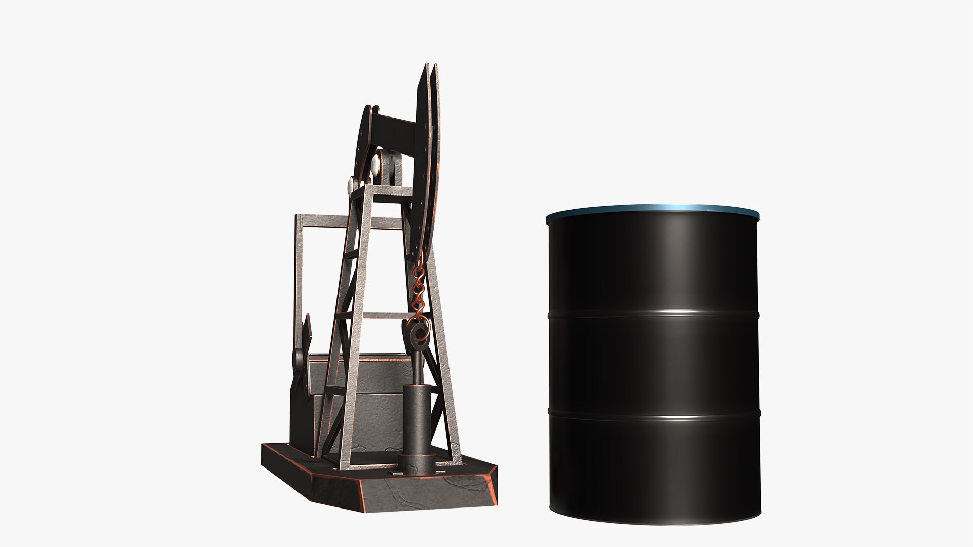 3D Oil Rig Miniature Model - TurboSquid 2104584