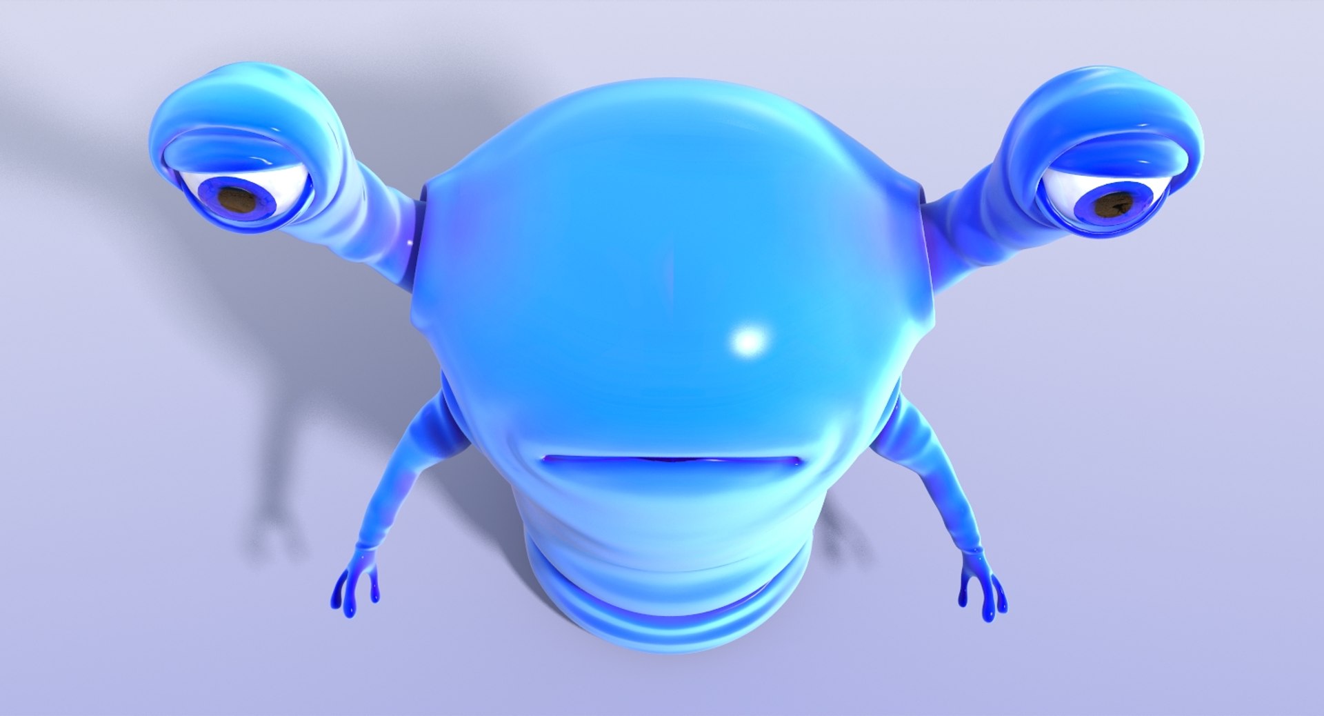 3d Model Alien Worm Paean