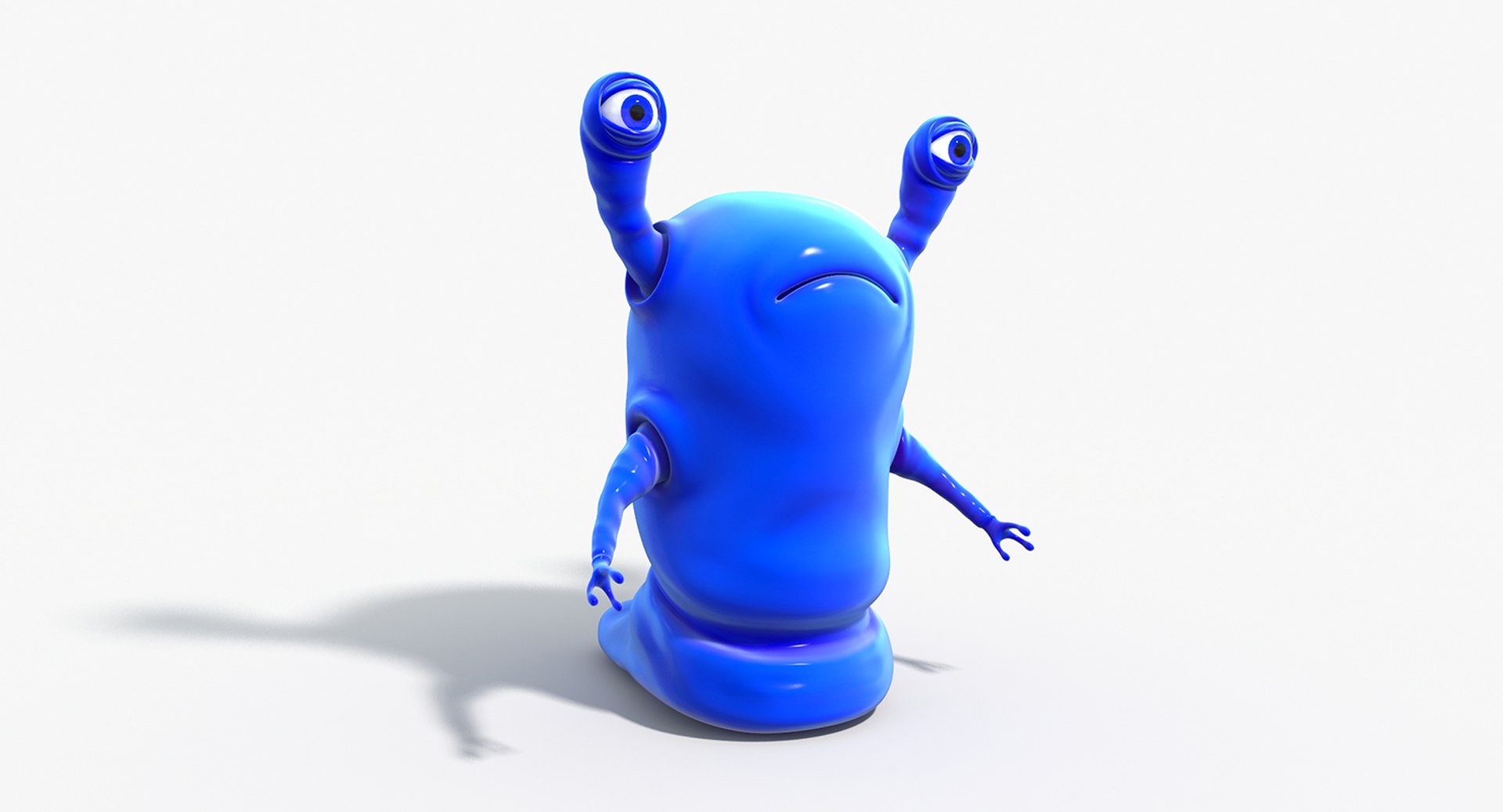 3d Model Alien Worm Paean
