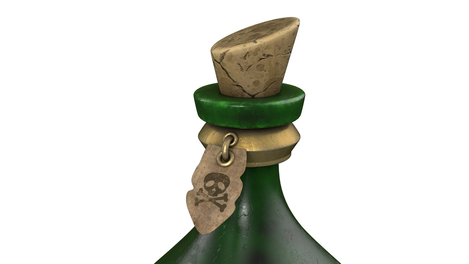 Cartoon Poison Bottle 3D Model - TurboSquid 2122535