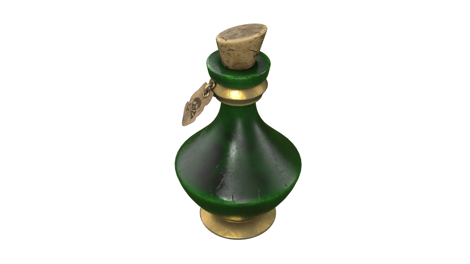Cartoon Poison Bottle 3D Model - TurboSquid 2122535