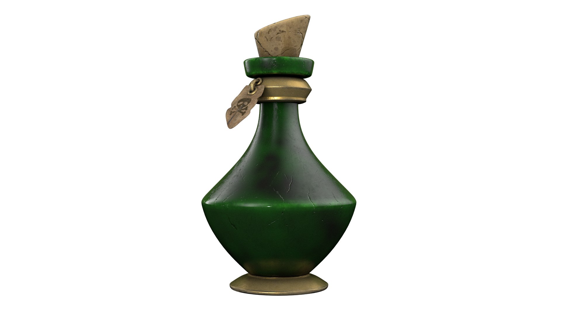 Cartoon Poison Bottle 3D Model - TurboSquid 2122535