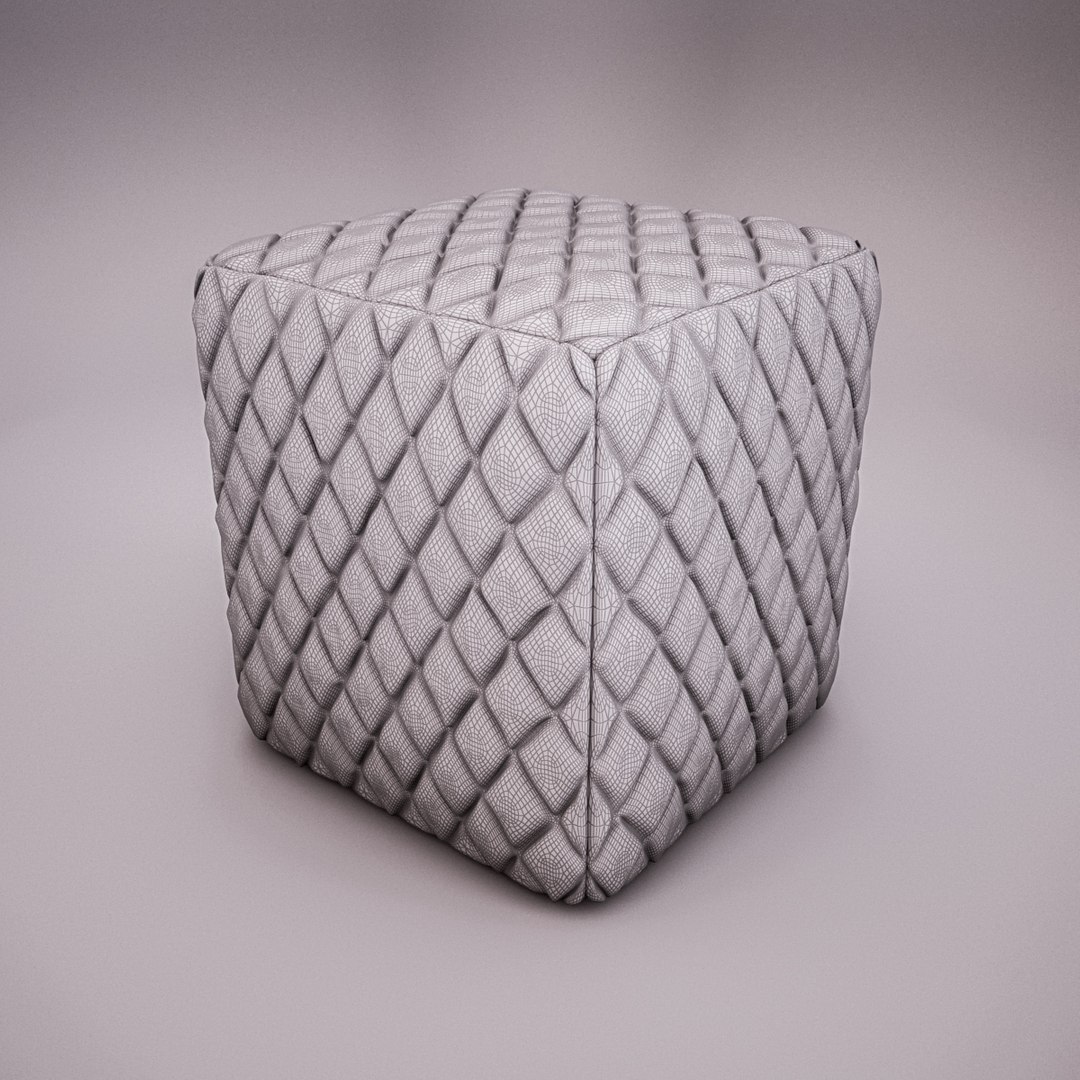 3d model design ottoman