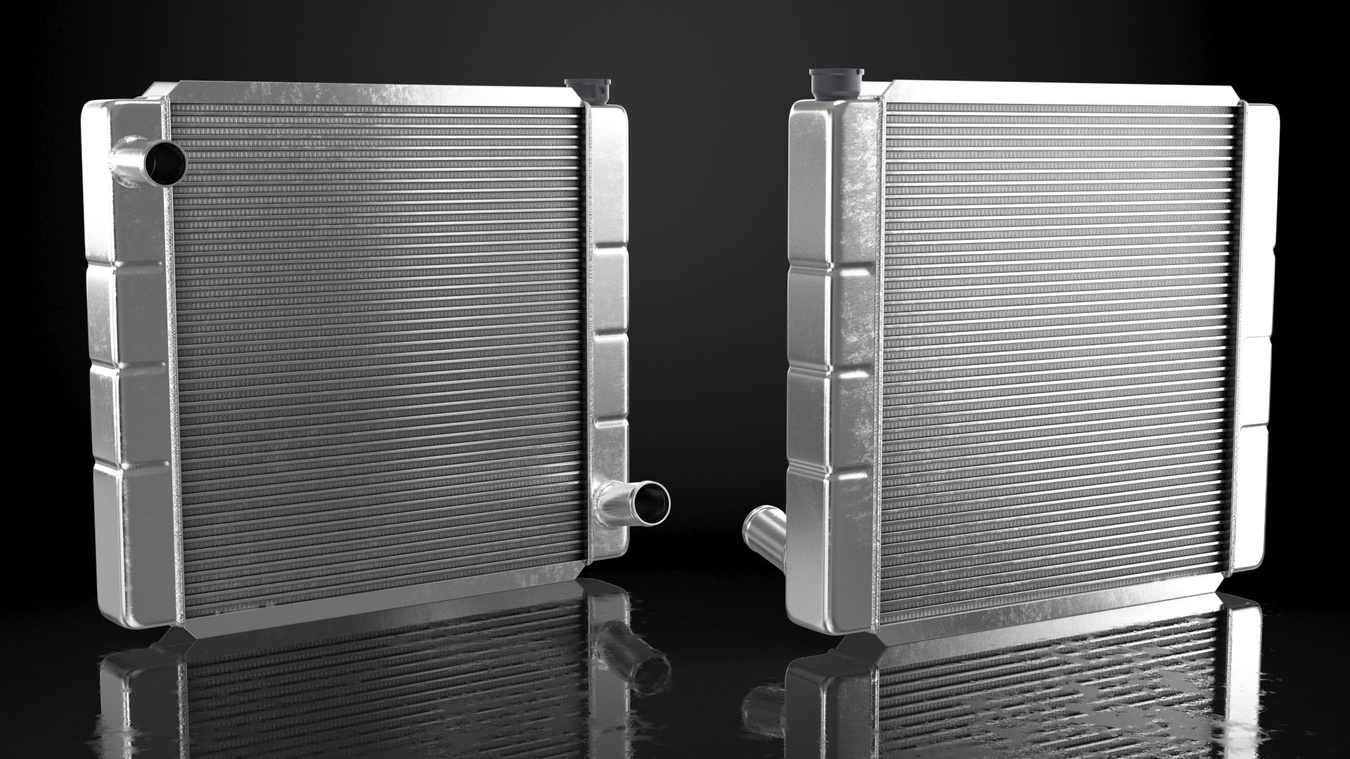 Car Aluminum Radiator 3D Model - TurboSquid 1930074