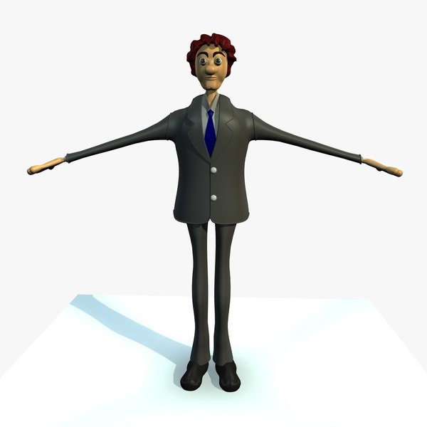 3d robert male cartoon character