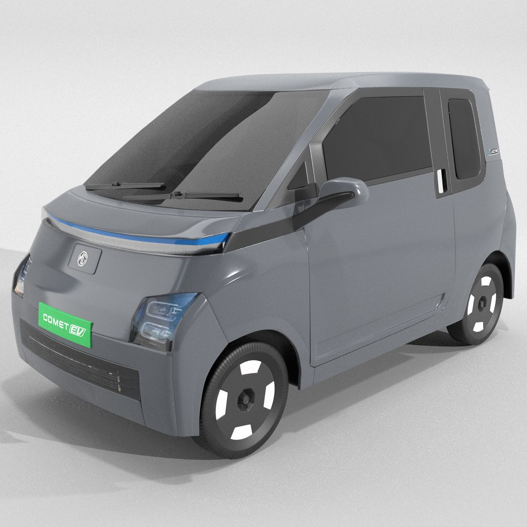 3D MG Comet Electrick Car Gray Model - TurboSquid 2184708