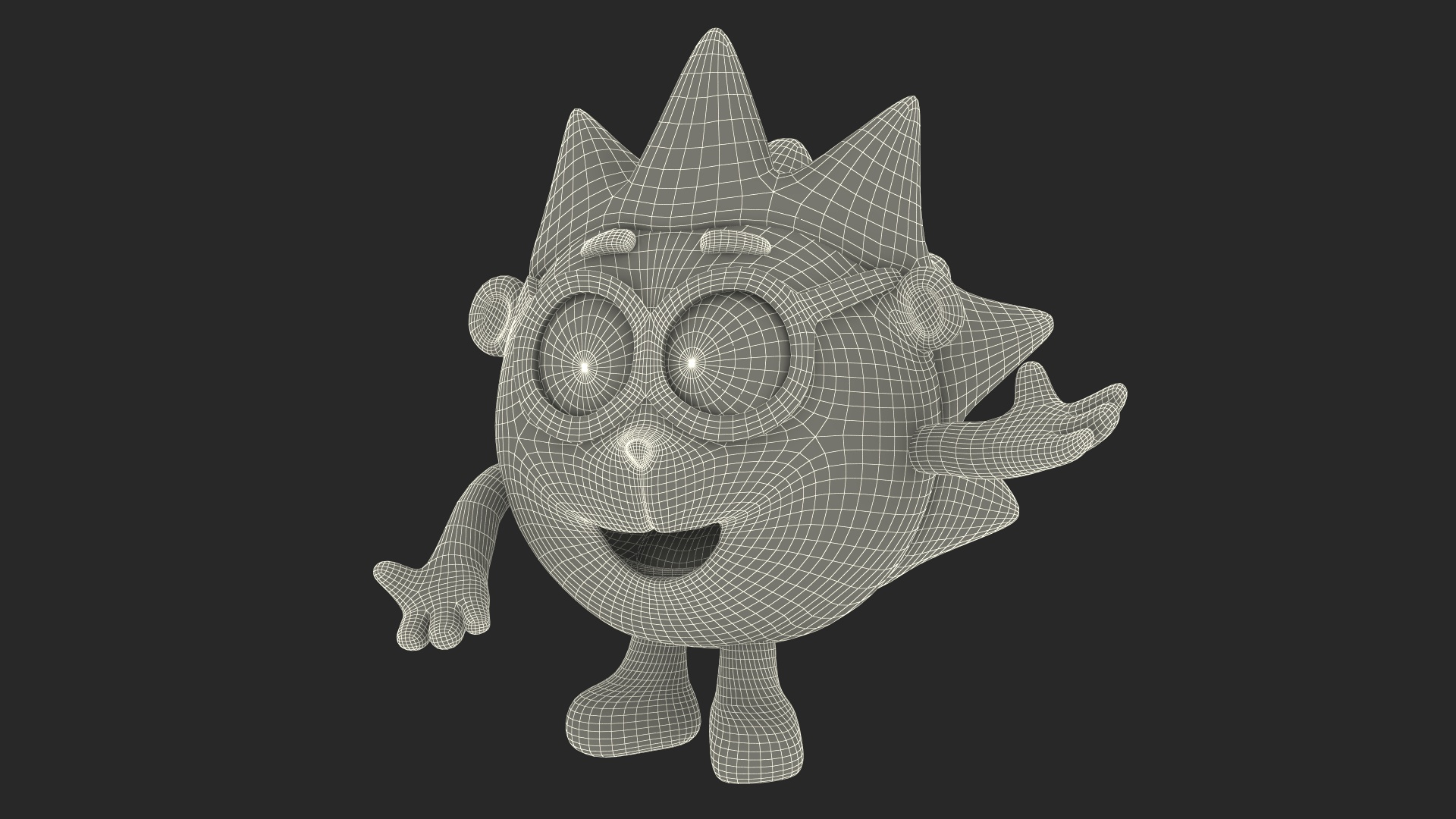 GoGoRiki Hedgehog Character Happy Pose 3D Model - TurboSquid 2121368