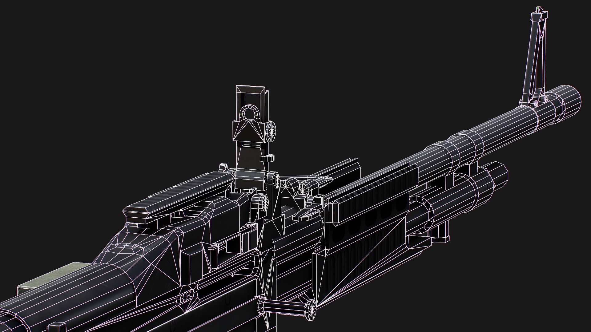 3D M60E4 Machine Gun - LowPoly Mobile Ready Model - TurboSquid 2067891