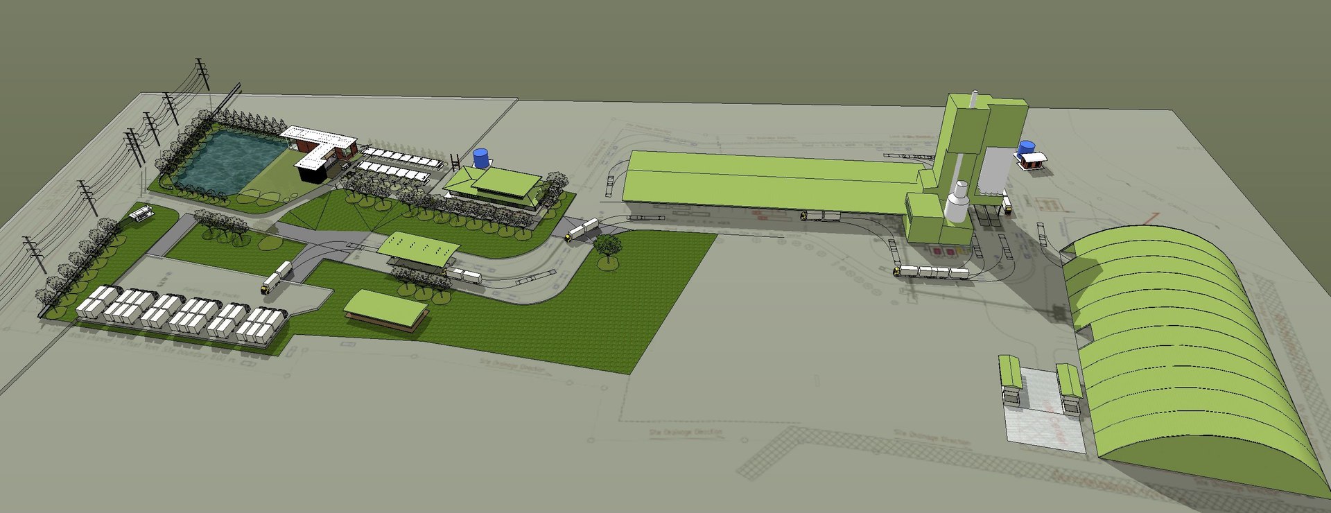 Cement Plant Layout 3D Model - TurboSquid 1911257