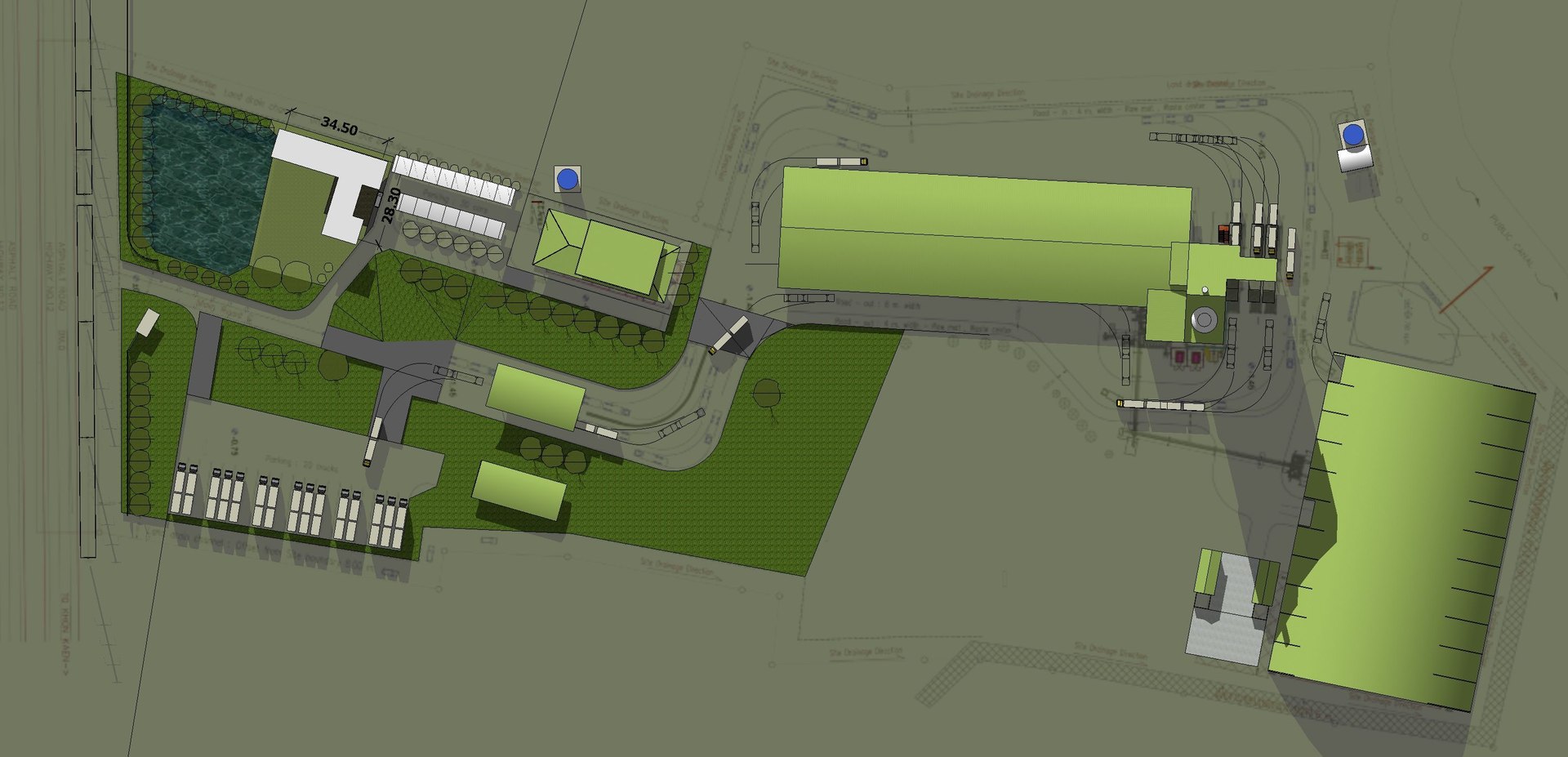 Cement Plant Layout 3D Model - TurboSquid 1911257