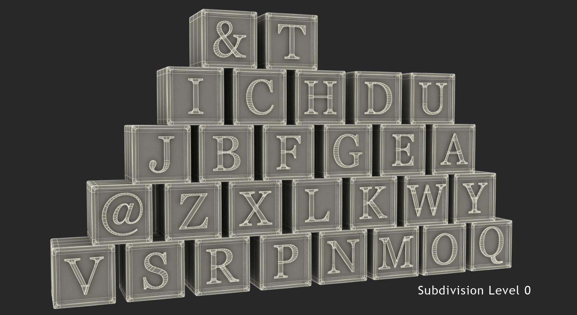 Alphabet Blocks 3D - TurboSquid 1414117