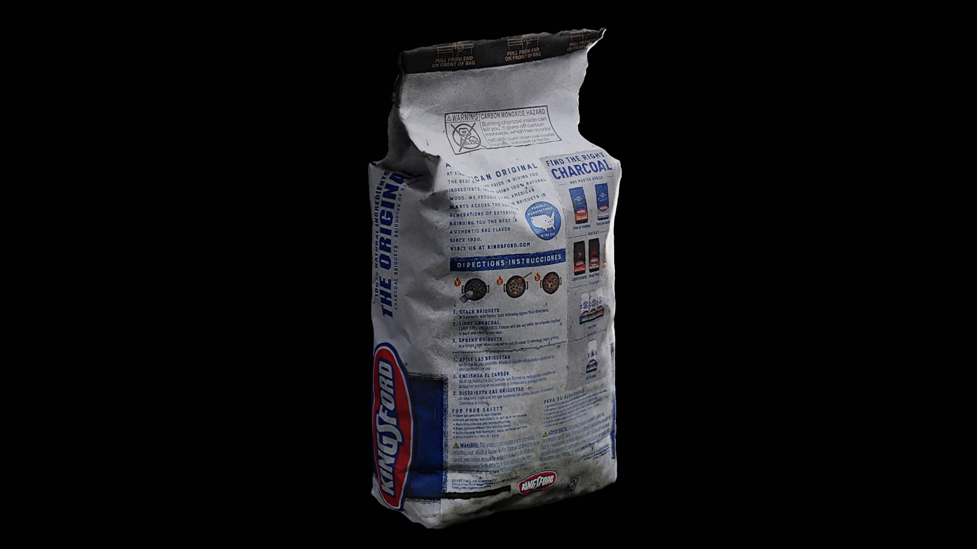 Bag Of Charcoal 3D Model - TurboSquid 1964447