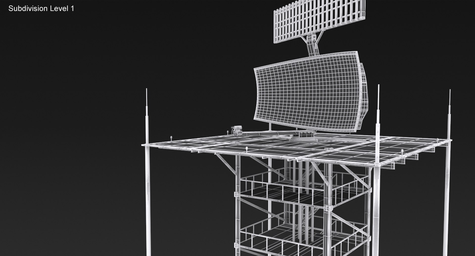 Airfield Radar Model - TurboSquid 1173137