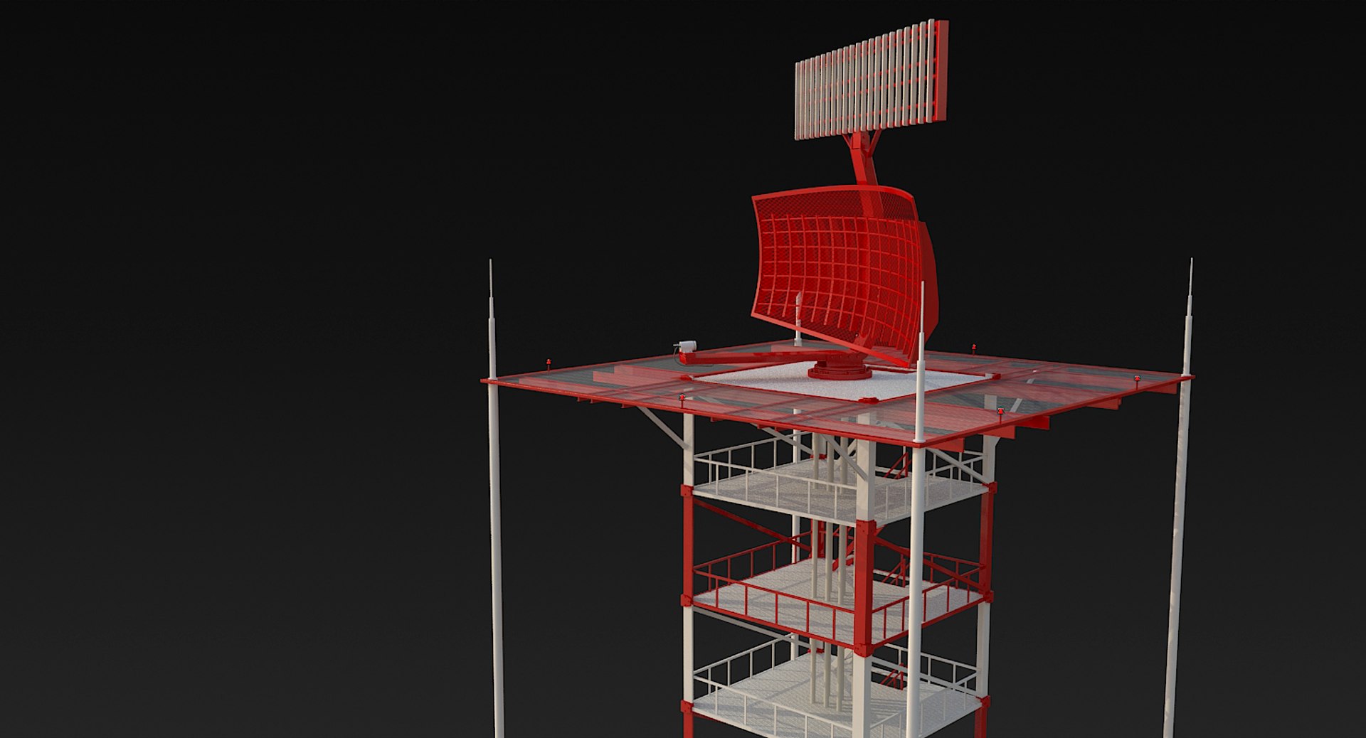 Airfield Radar Model - TurboSquid 1173137