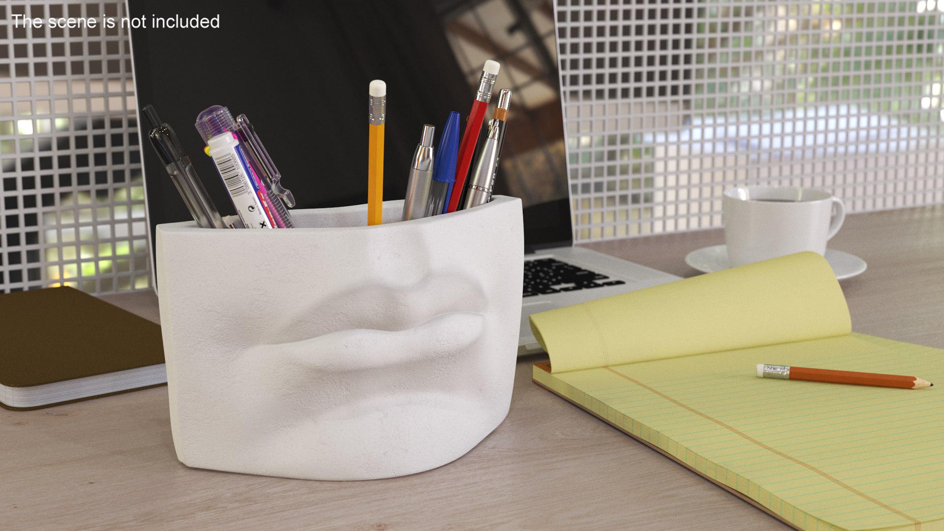 3D Michelangelo David Lips Decor Gypsum With Pens Model - TurboSquid ...
