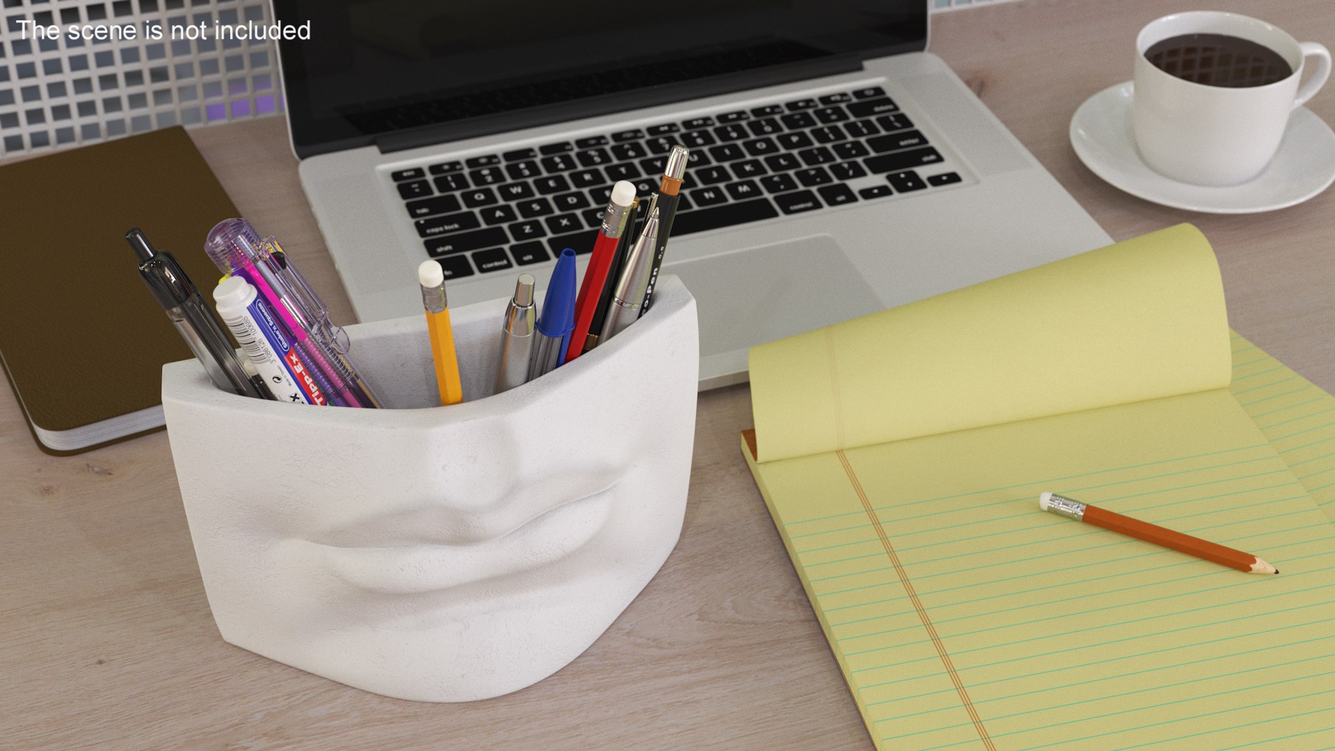 3D Michelangelo David Lips Decor Gypsum With Pens Model - TurboSquid ...