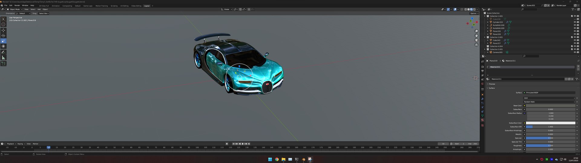 modelo 3d bugatti chiron blender cheap - TurboSquid 2095263