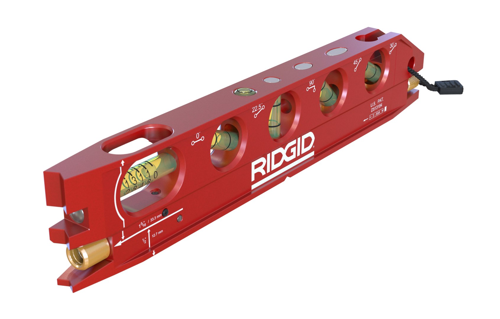 3D Model Ridgid Machined Aluminum Level - TurboSquid 1176102