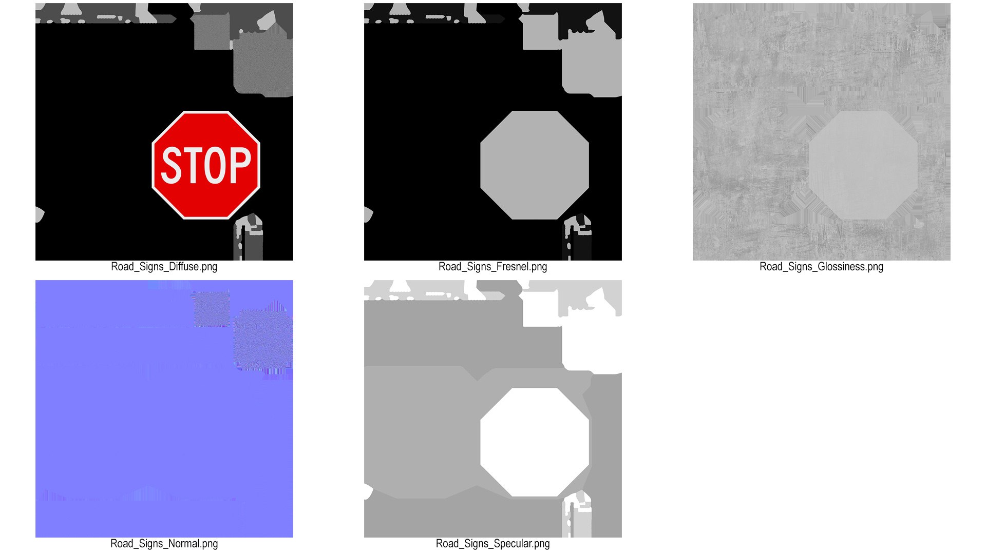 Road Sign Stop Model - TurboSquid 2211828