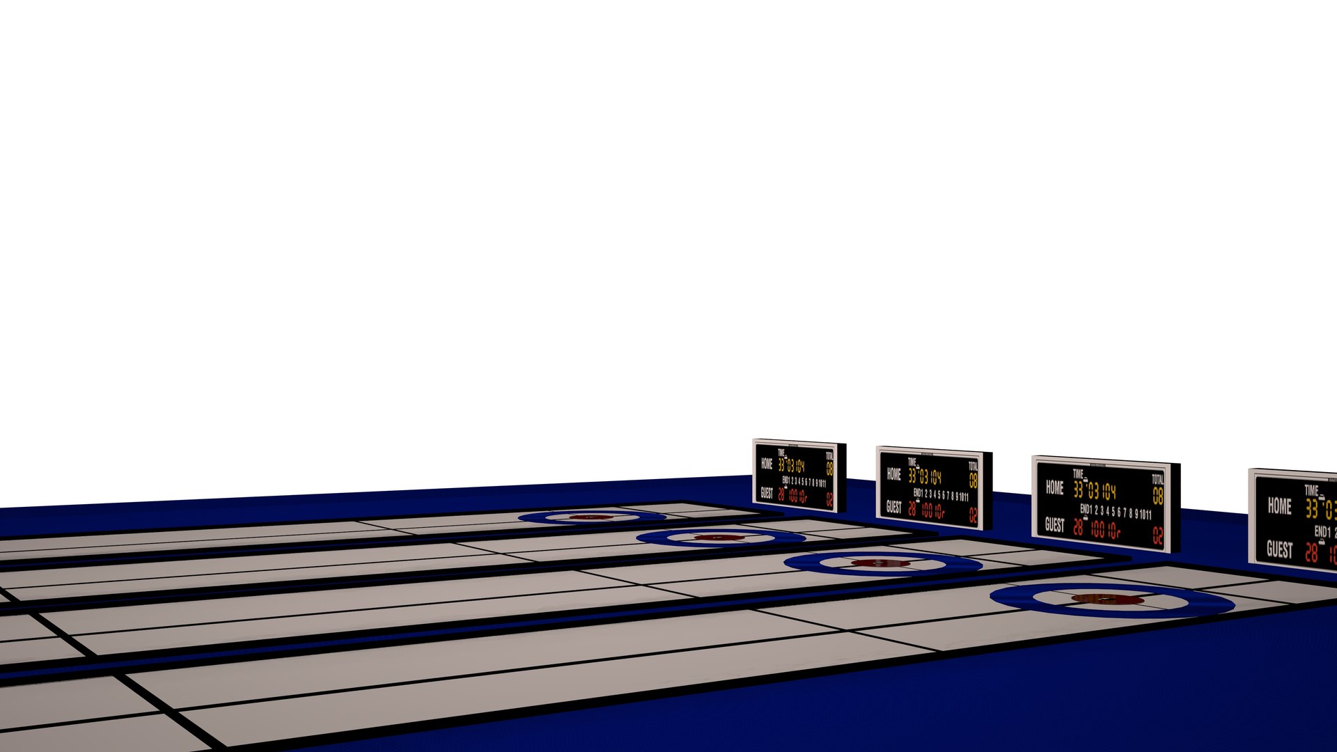 3D curling rink model - TurboSquid 1435305