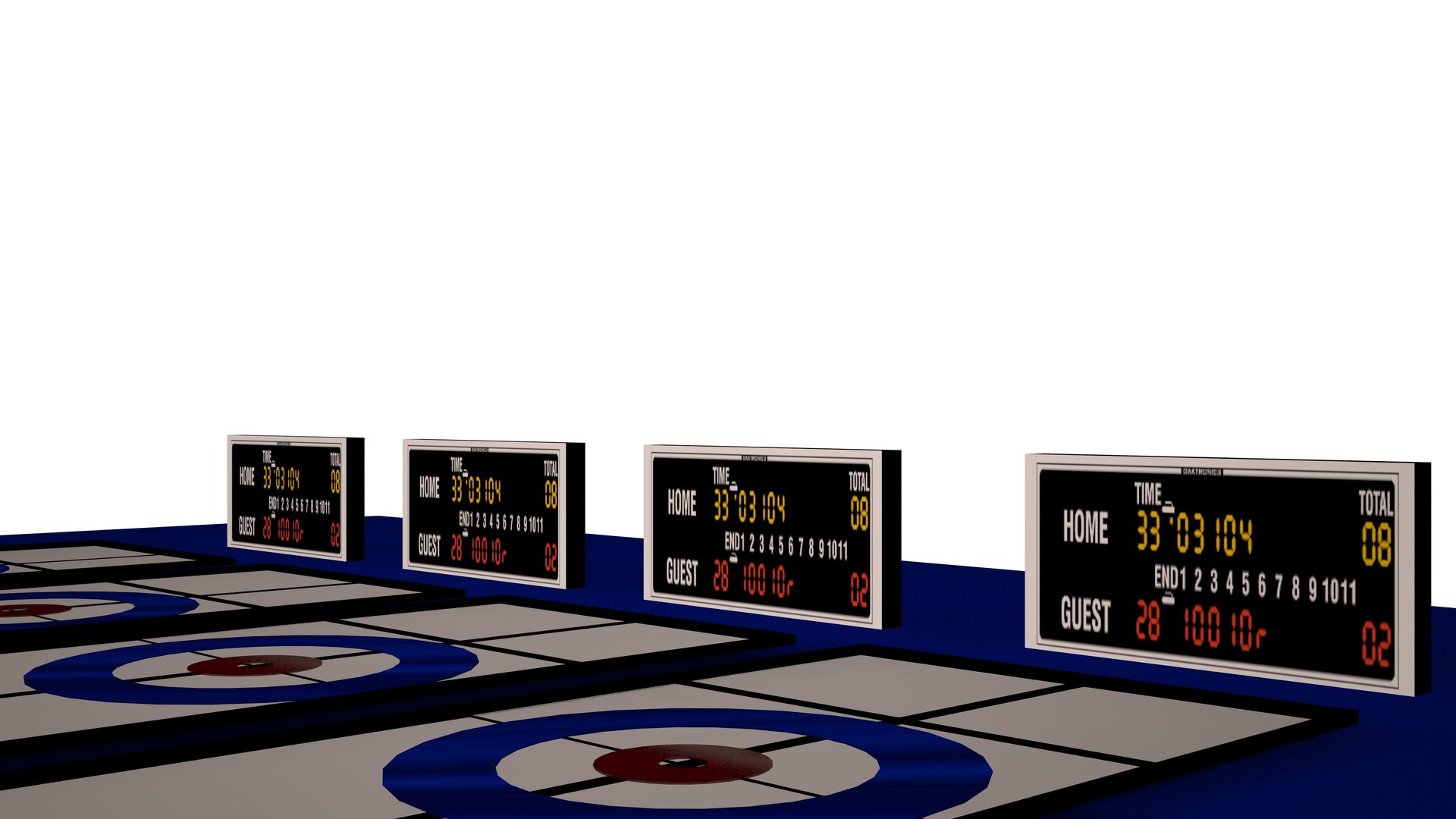 3D curling rink model - TurboSquid 1435305