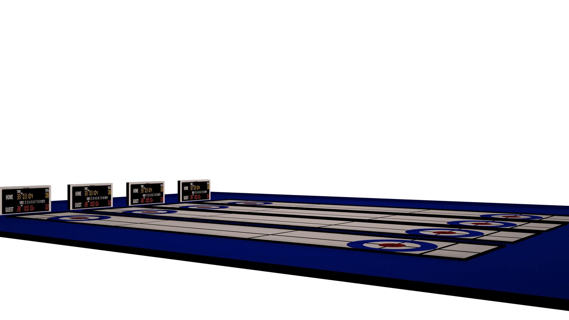 3D curling rink model - TurboSquid 1435305