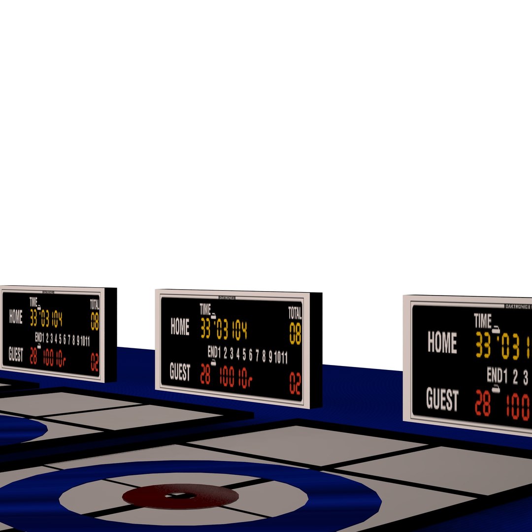 3D curling rink model - TurboSquid 1435305