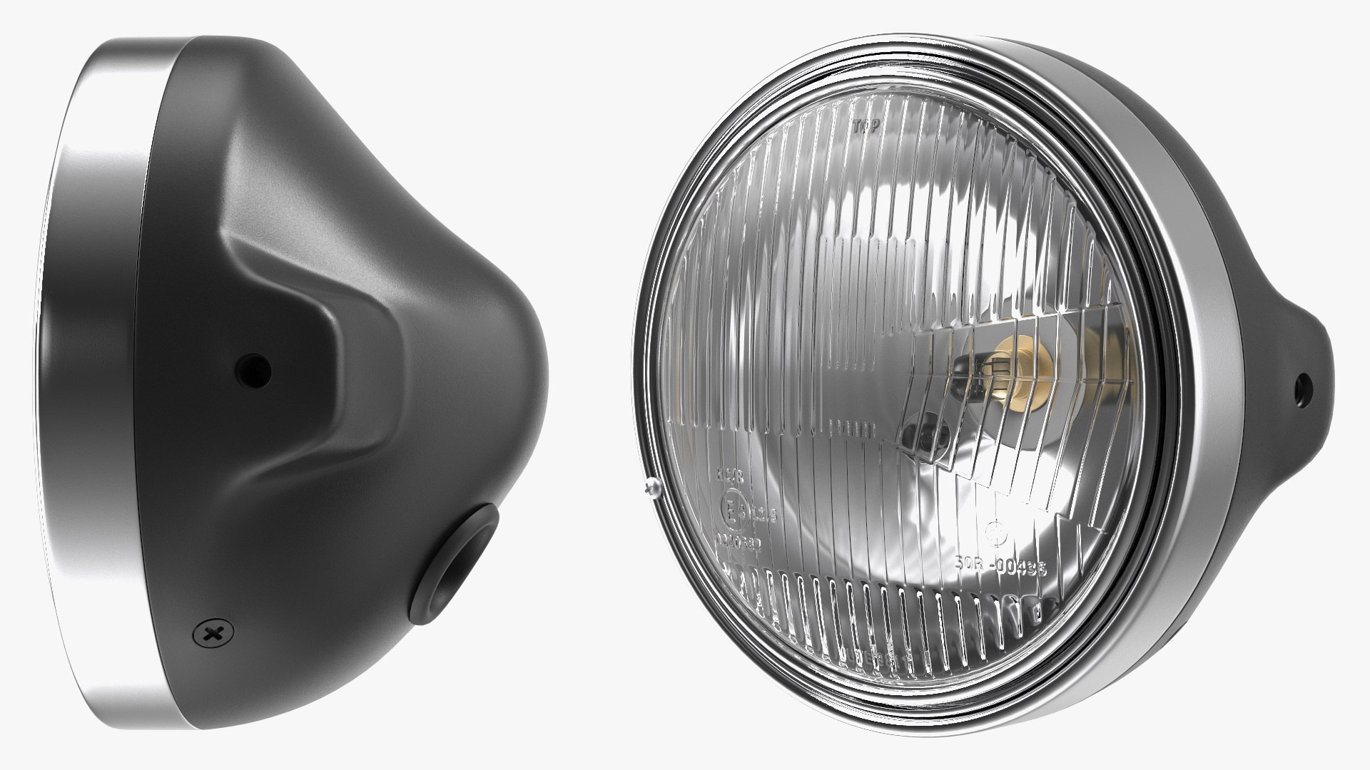 Motorcycle Headlight White 3D - TurboSquid 2269790