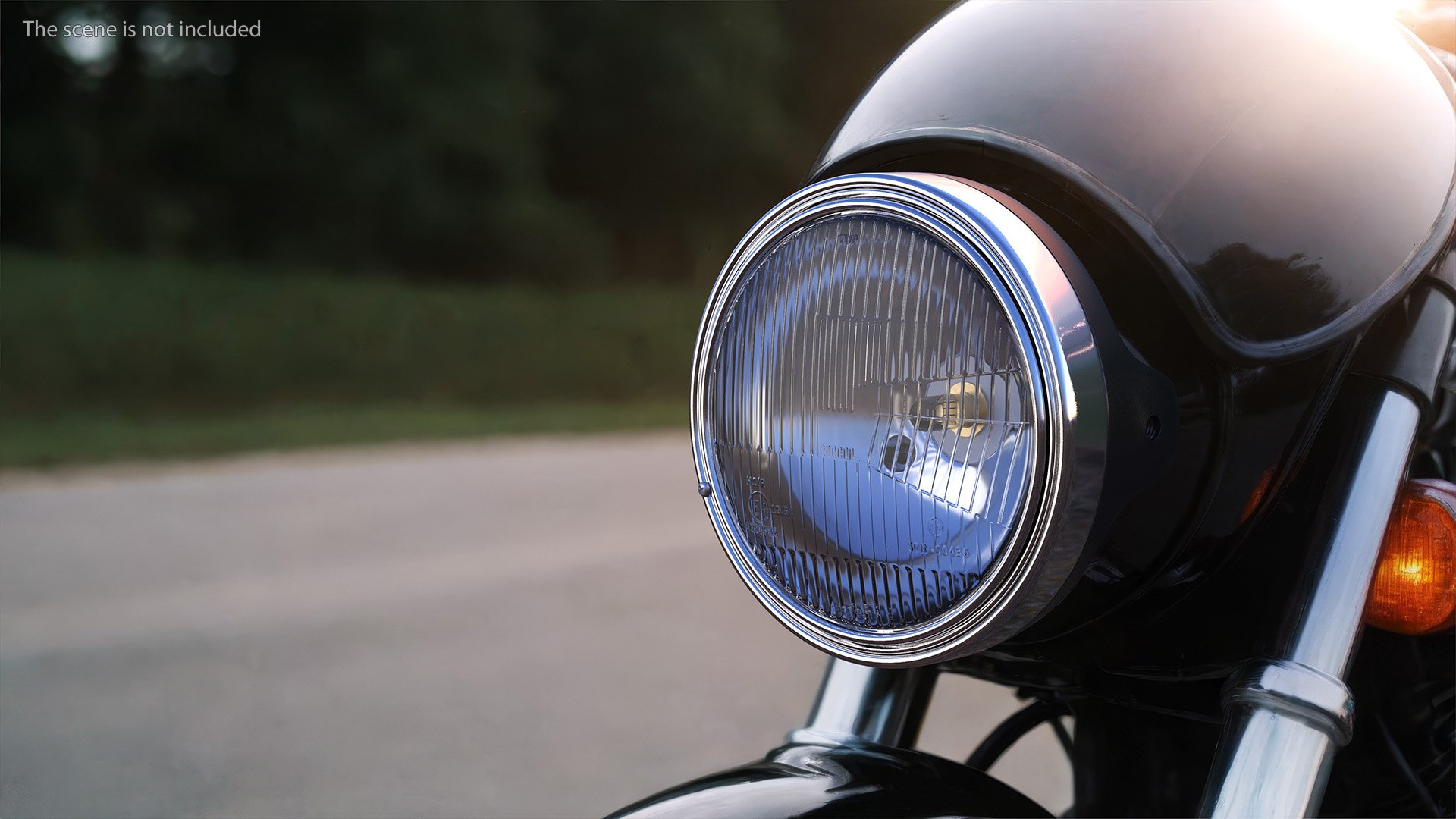 Motorcycle Headlight White 3D - TurboSquid 2269790
